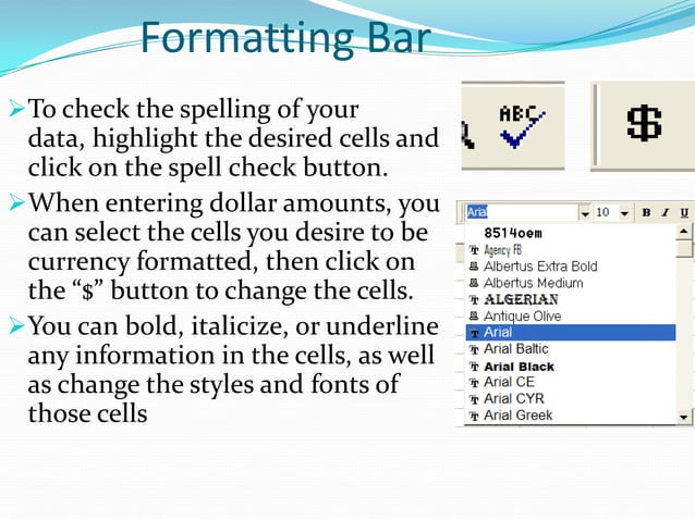 Ppt on ms excel | PPTX | Desktop Publishing | Computer Software and ...