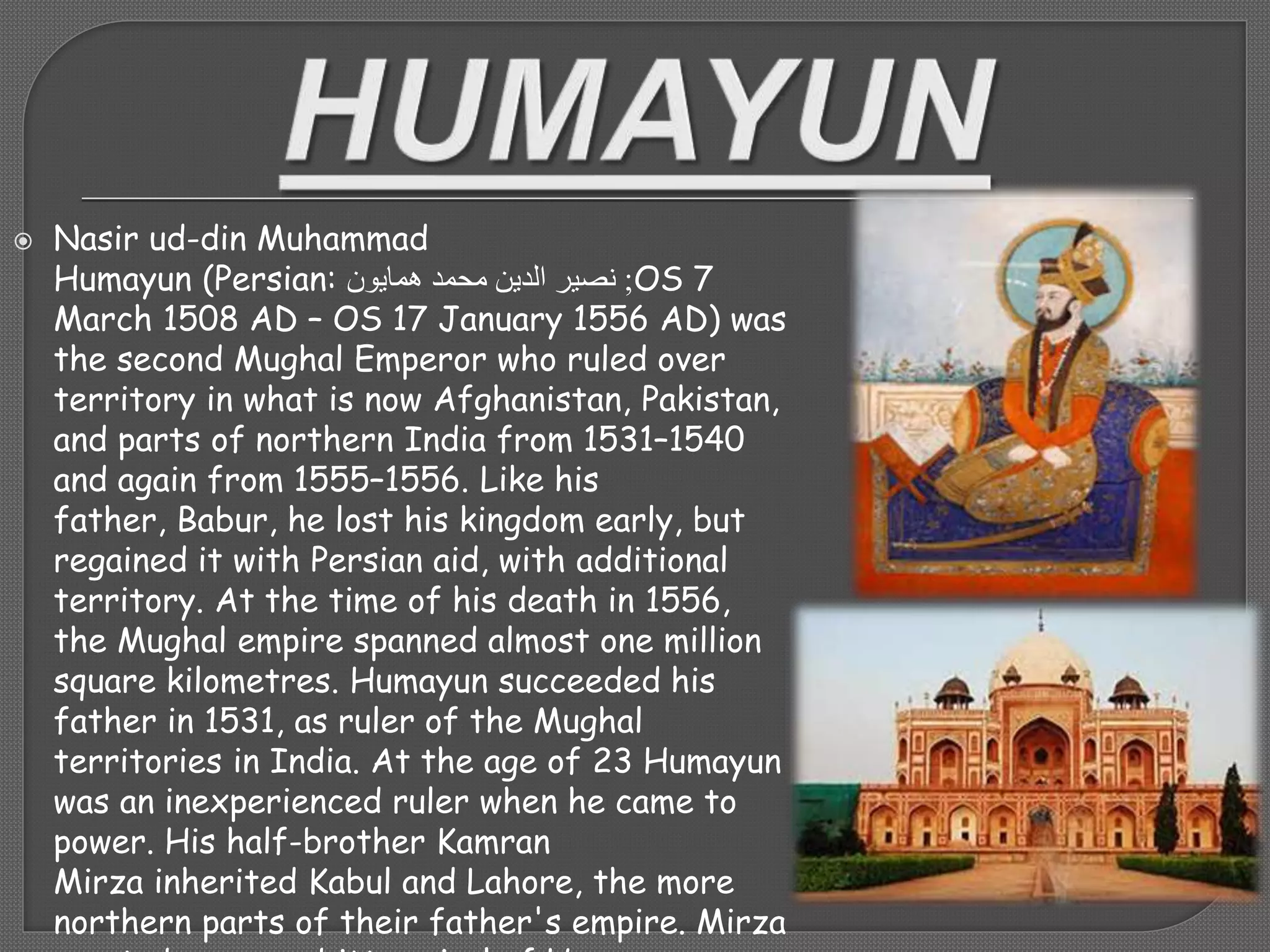 Ppt on mughal emperors | PPTX