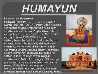 Ppt on mughal emperors | PPTX