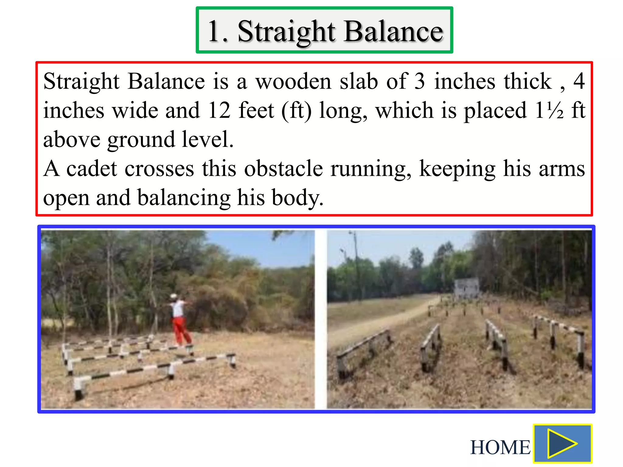 NCC Obstacle Training : Lt. Cdr. M. Arokiasamy | PPTX