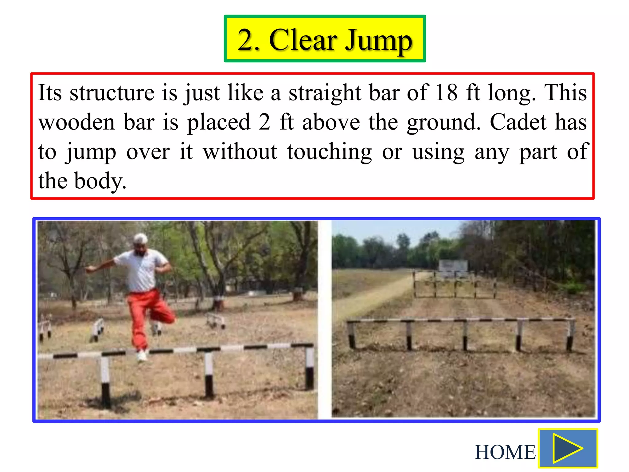 NCC Obstacle Training : Lt. Cdr. M. Arokiasamy | PPTX