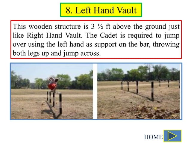 NCC Obstacle Training : Lt. Cdr. M. Arokiasamy | PPTX | Track and Field ...
