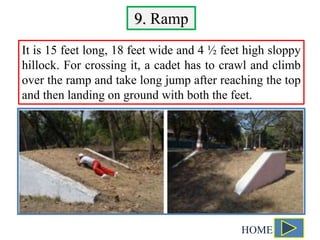 NCC Obstacle Training : Lt. Cdr. M. Arokiasamy | PPTX