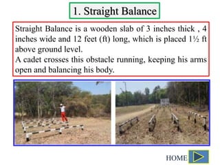 NCC Obstacle Training : Lt. Cdr. M. Arokiasamy | PPTX