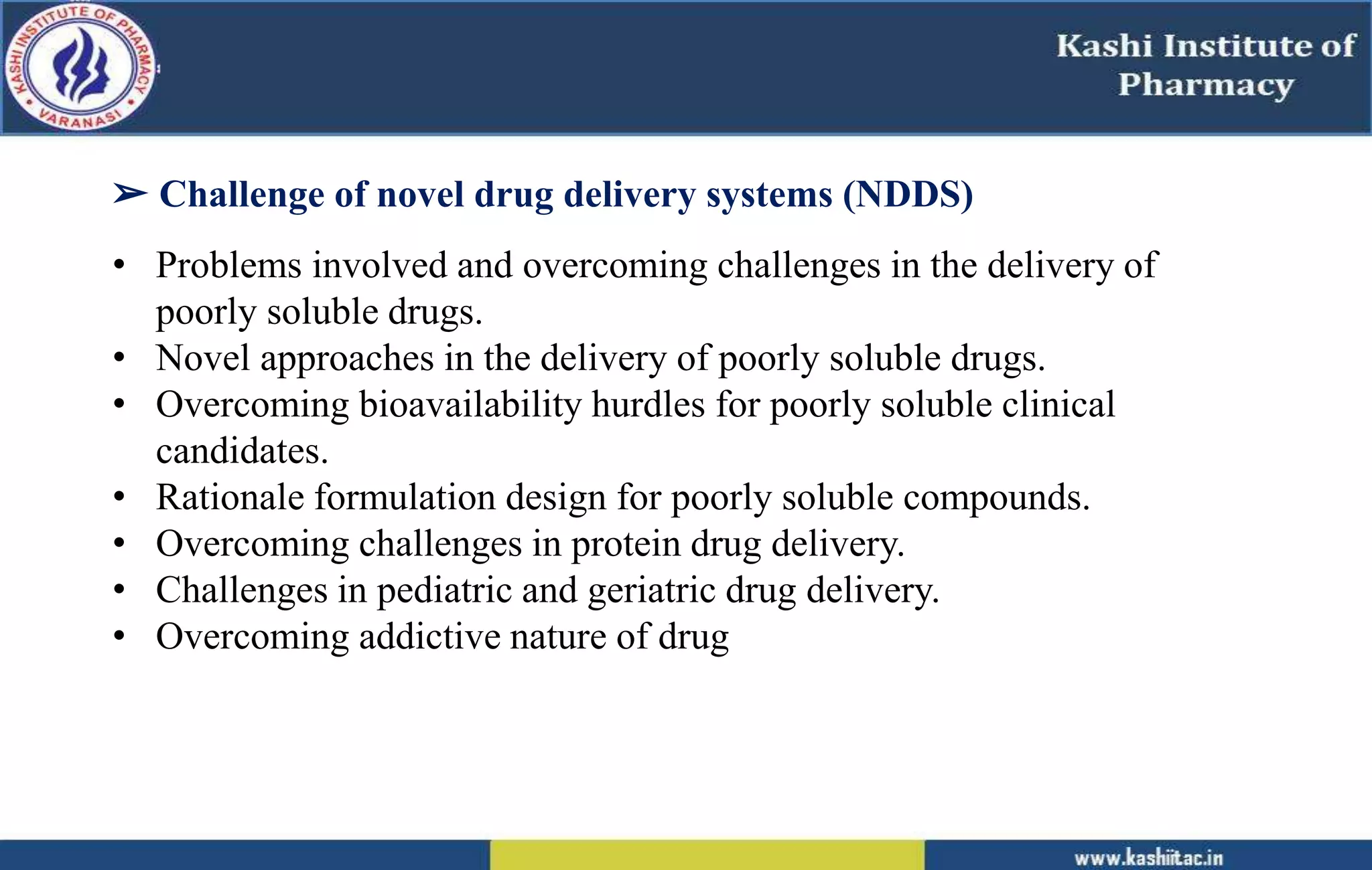 Novel Drug Delivery System (NDDS) | PPTX