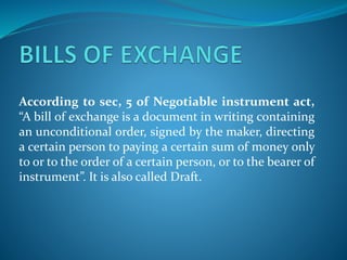 Negotiable Instrument | PPT