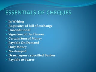 Negotiable Instrument | PPT