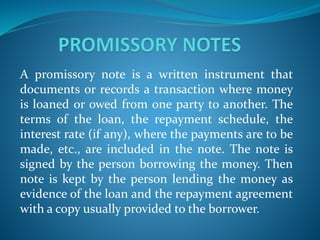 Negotiable Instrument | PPTX