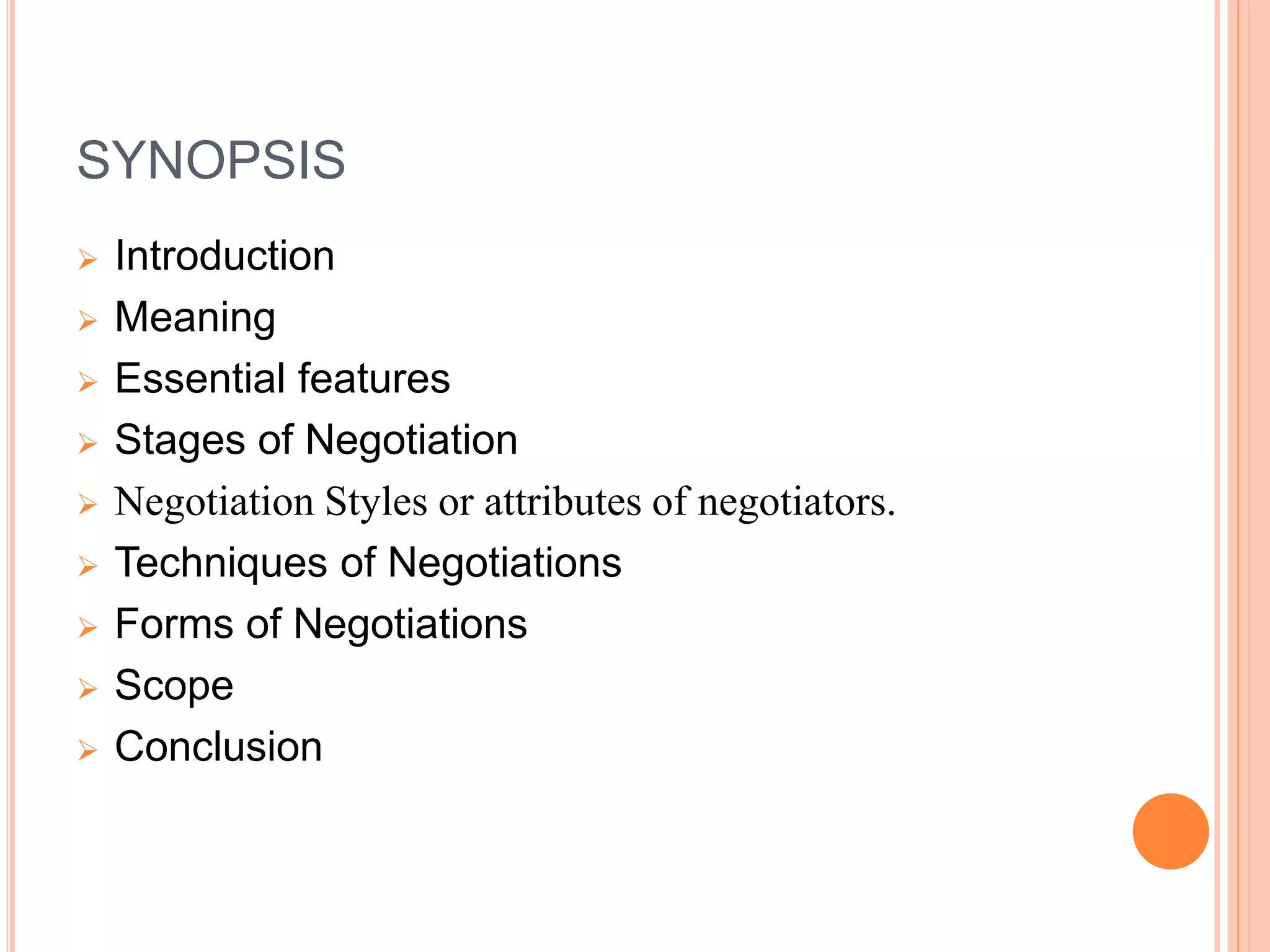 Ppt on negotiation in india | PPTX