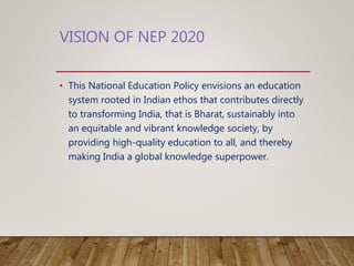 Ppt on NEP # Suprerna | PPTX