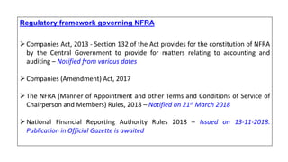 National Financial Reporting Authority Rules 2018 | PPTX