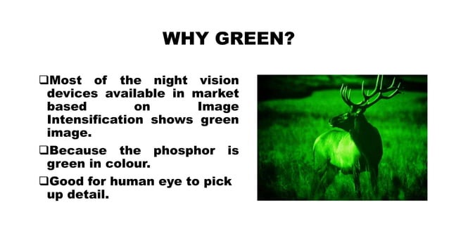PPT on night vision technology | PPT
