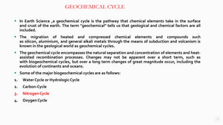 NITROGEN CYCLE INRELATION TO GEOLOGY | PPTX