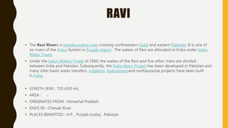 Ppt on north indian rivers | PPTX