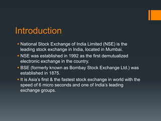 National Stock Exchange India | PPTX | Stocks and Bonds | Personal ...