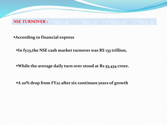 ppt on NSE and trading pattern 02.ppsx re | PPT