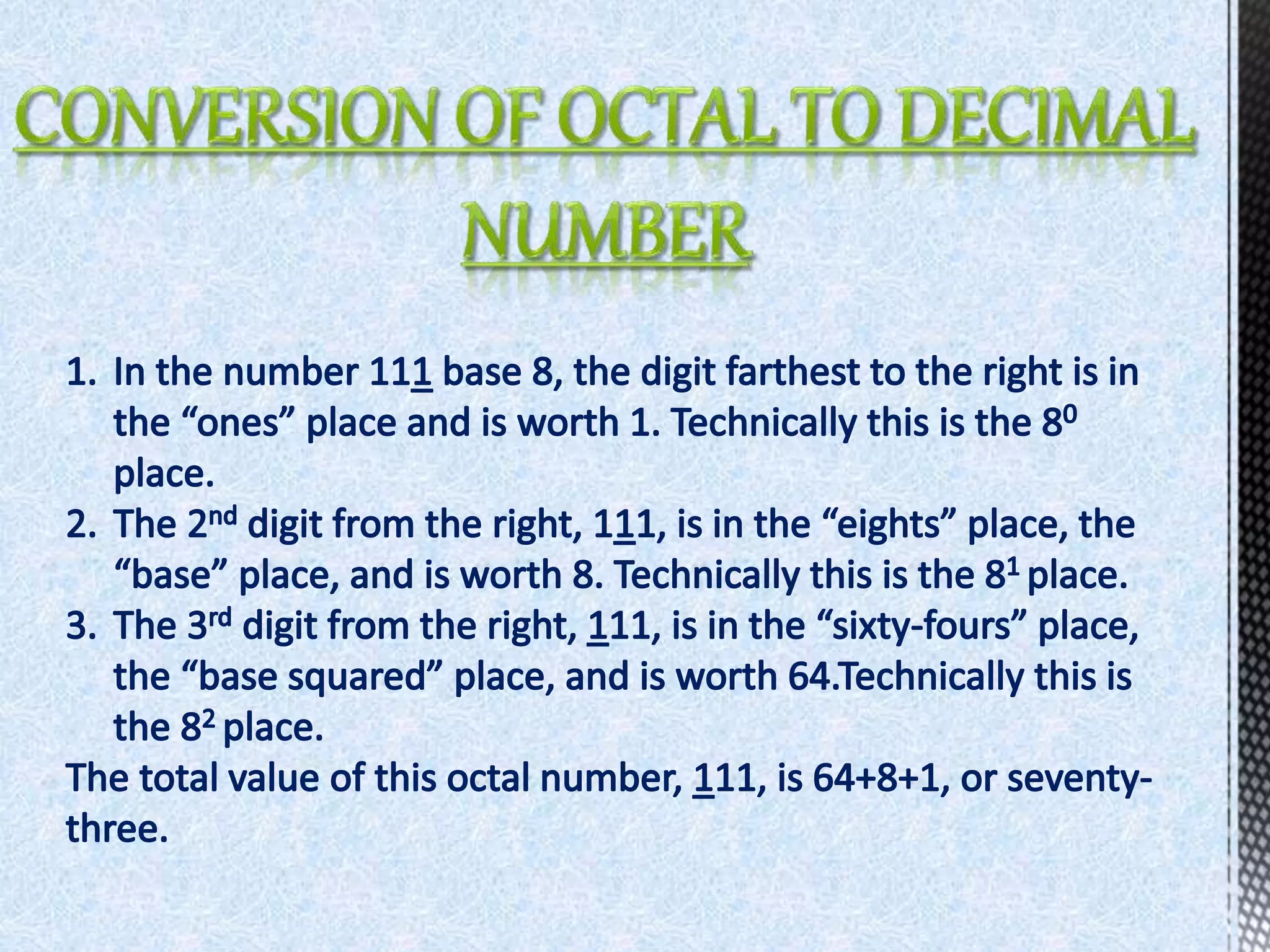 PPT ON NUMBER SYSTEM | PPTX