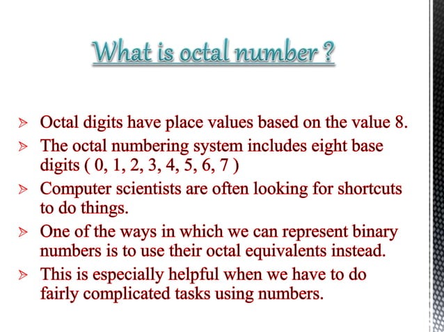 PPT ON NUMBER SYSTEM | PPTX | Computing | Technology & Computing