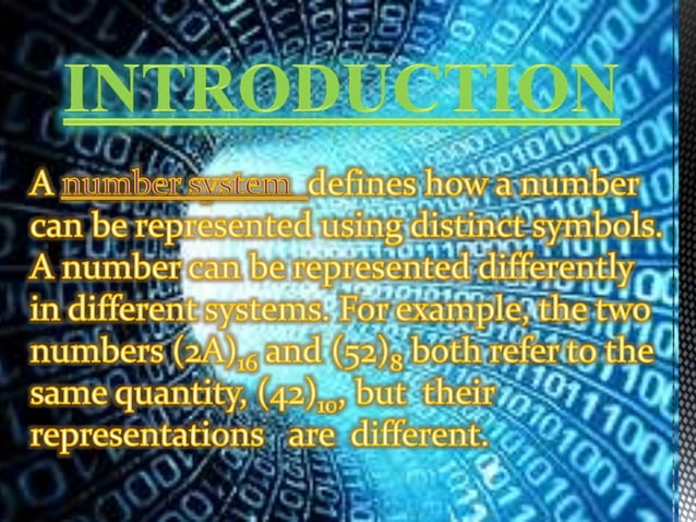 PPT ON NUMBER SYSTEM | PPTX | Computing | Technology & Computing