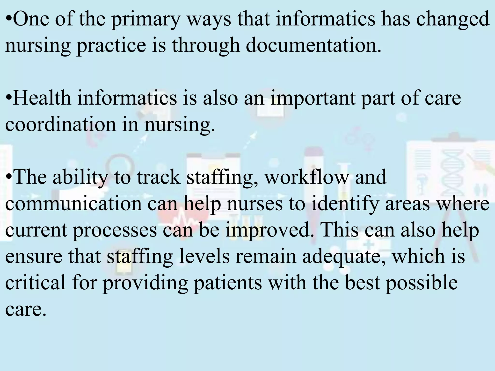 Ppt on nursing informatics | PPTX