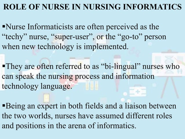 Ppt on nursing informatics | PPTX | Healthcare Industry | Industries