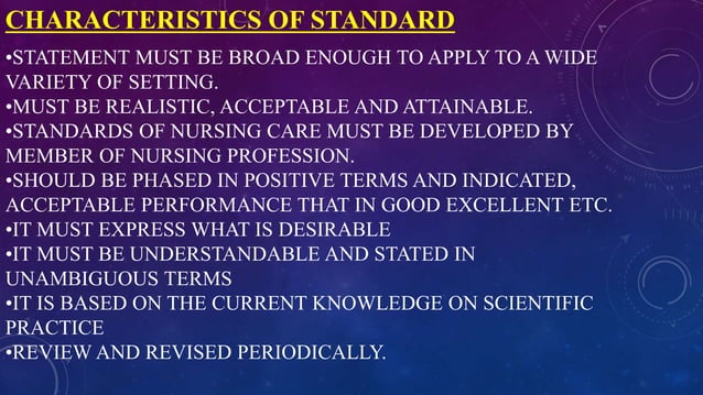 Nursing standards | PPTX | Infectious Diseases | Diseases and Conditions