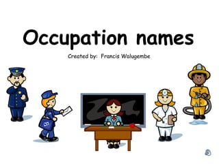 OCCUPATION NAMES - for elementary school | PPTX