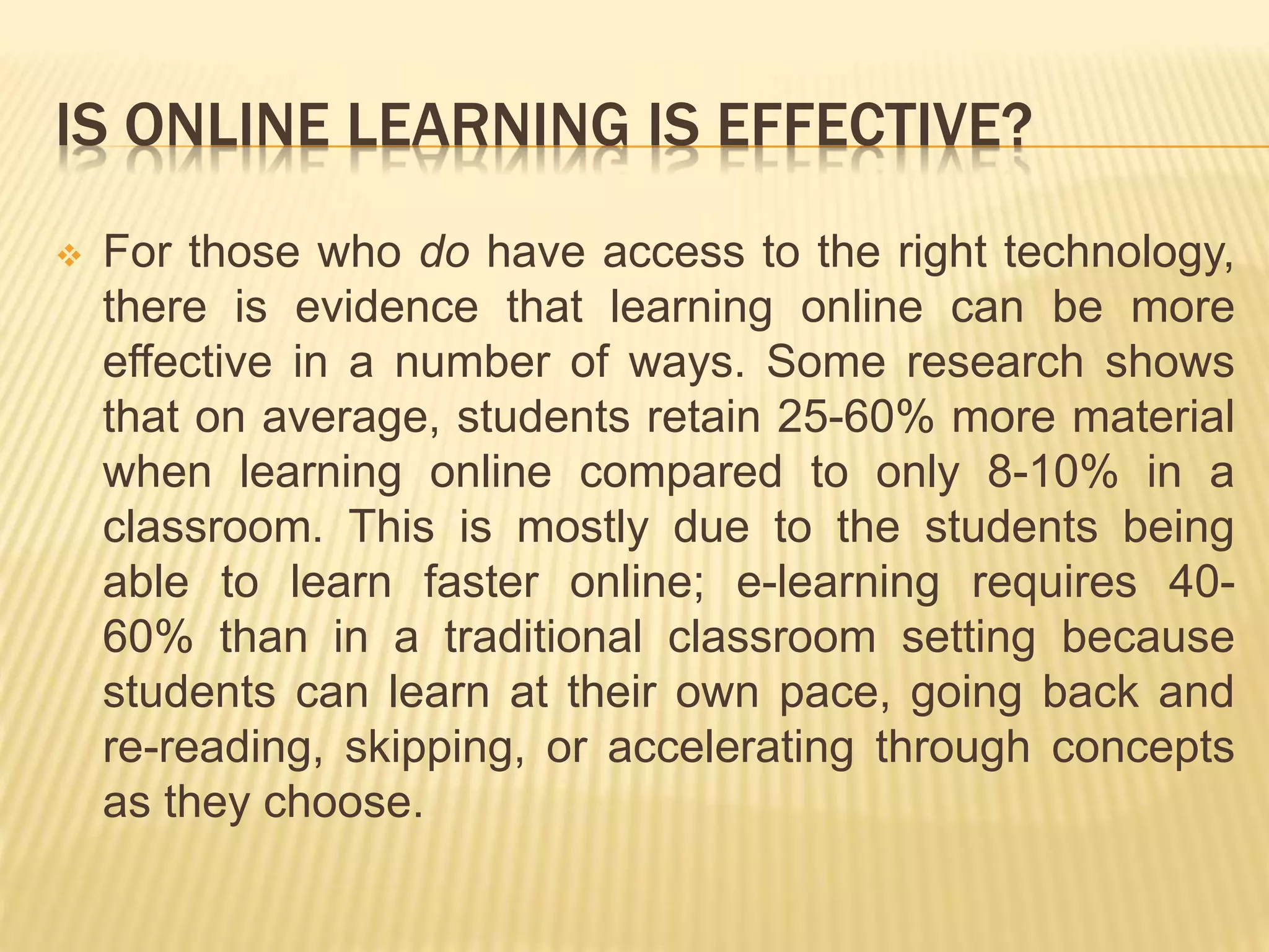 Ppt on online learning | PPT