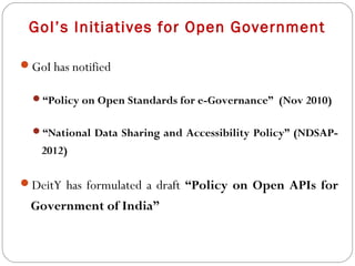 Policy on Open Application Programming Interfaces (APIs) | PPT