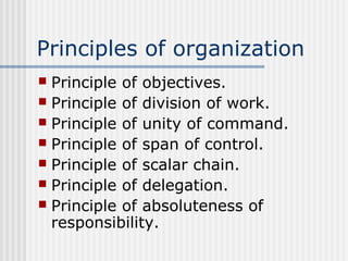 Ppt on organisation | PPT