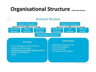 ORGANISATION STRUCTURE | PPTX