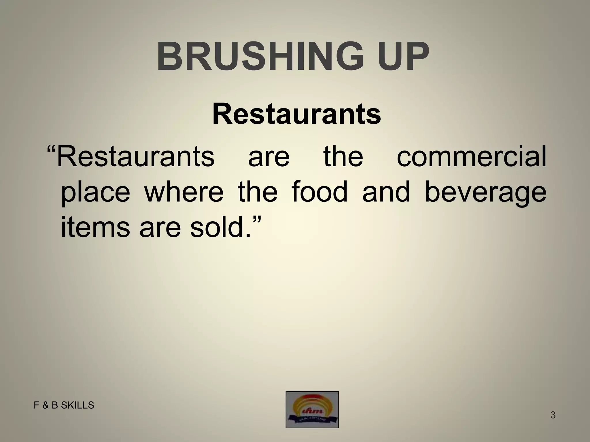 The F&B Outlet | PPTX