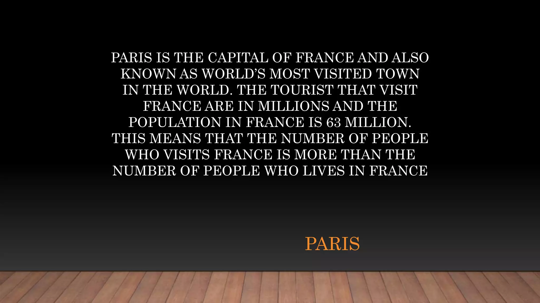 Ppt on paris | PPTX