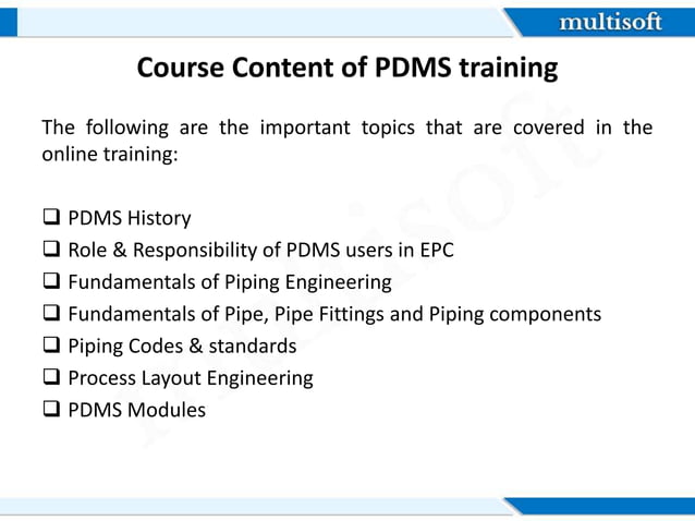 PDMS Courses | PPTX | Civil Engineering Industry | Industries