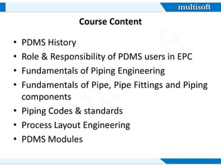 PDMS Training Courses | PPTX
