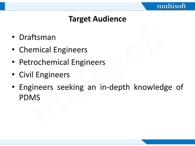 PDMS Training Courses | PPTX