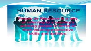 Ppt on people as resource | PPT