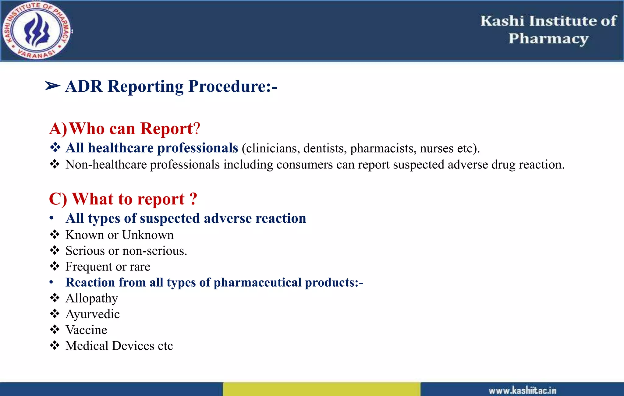 Adverse Drug Reaction (ADR) Pharmacovigilance | PPTX
