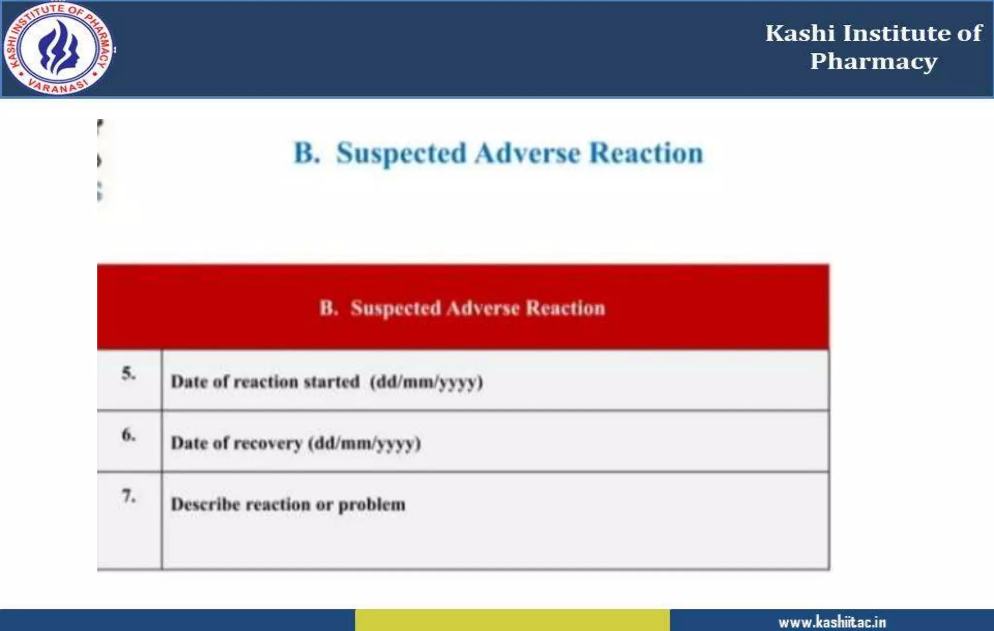 Adverse Drug Reaction (ADR) Pharmacovigilance | PPTX