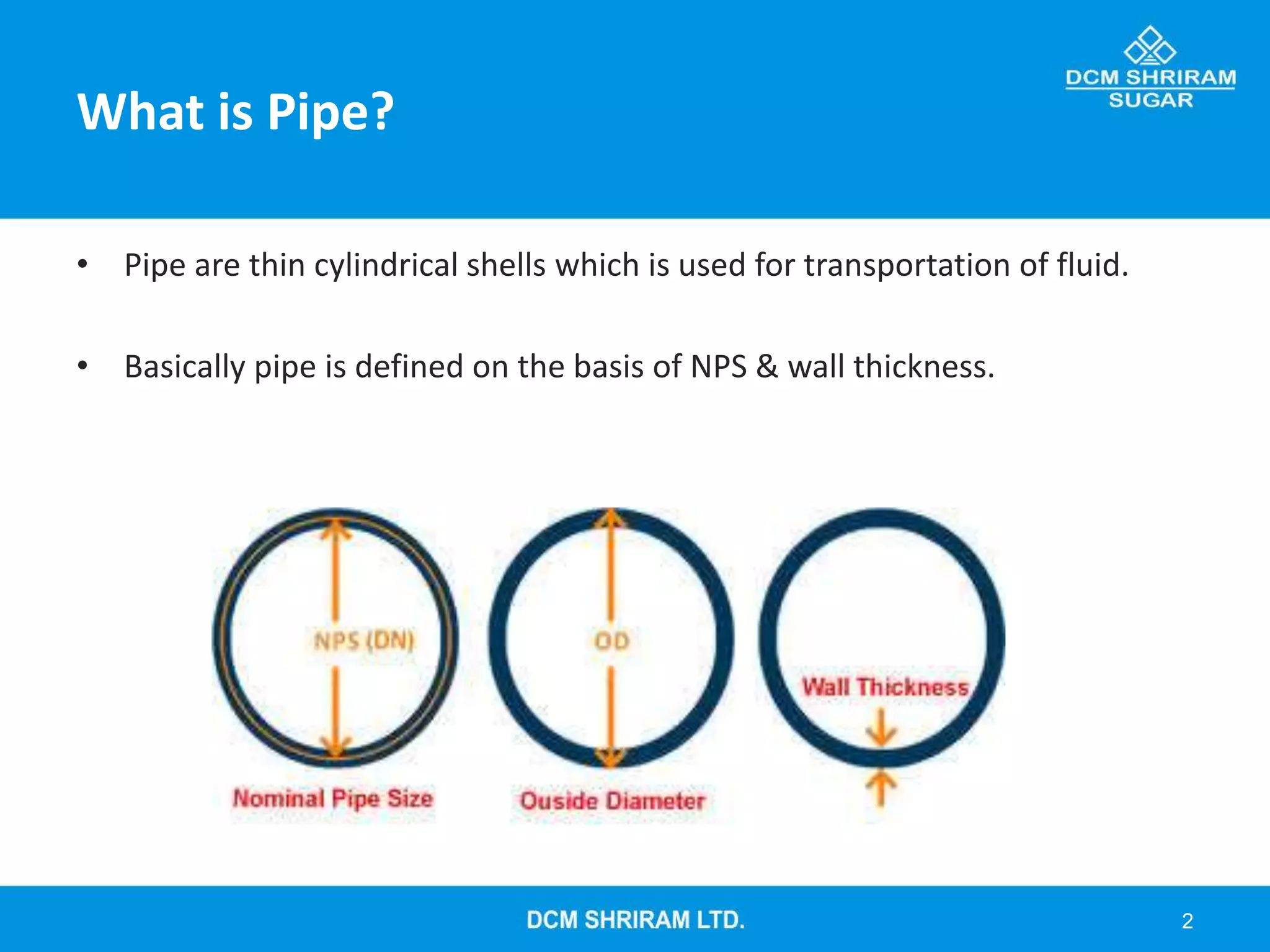 Ppt on pipe | PPTX