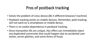 Ppt on pixel & postback | PPTX