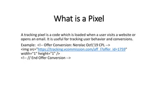 Ppt on pixel & postback | PPTX