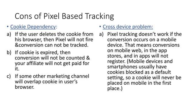 Ppt on pixel & postback | PPT