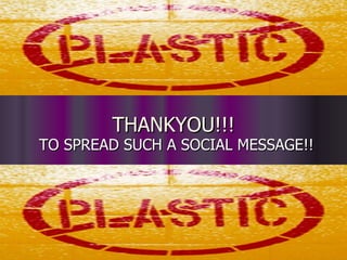 Plastic pollution ppt | PPT