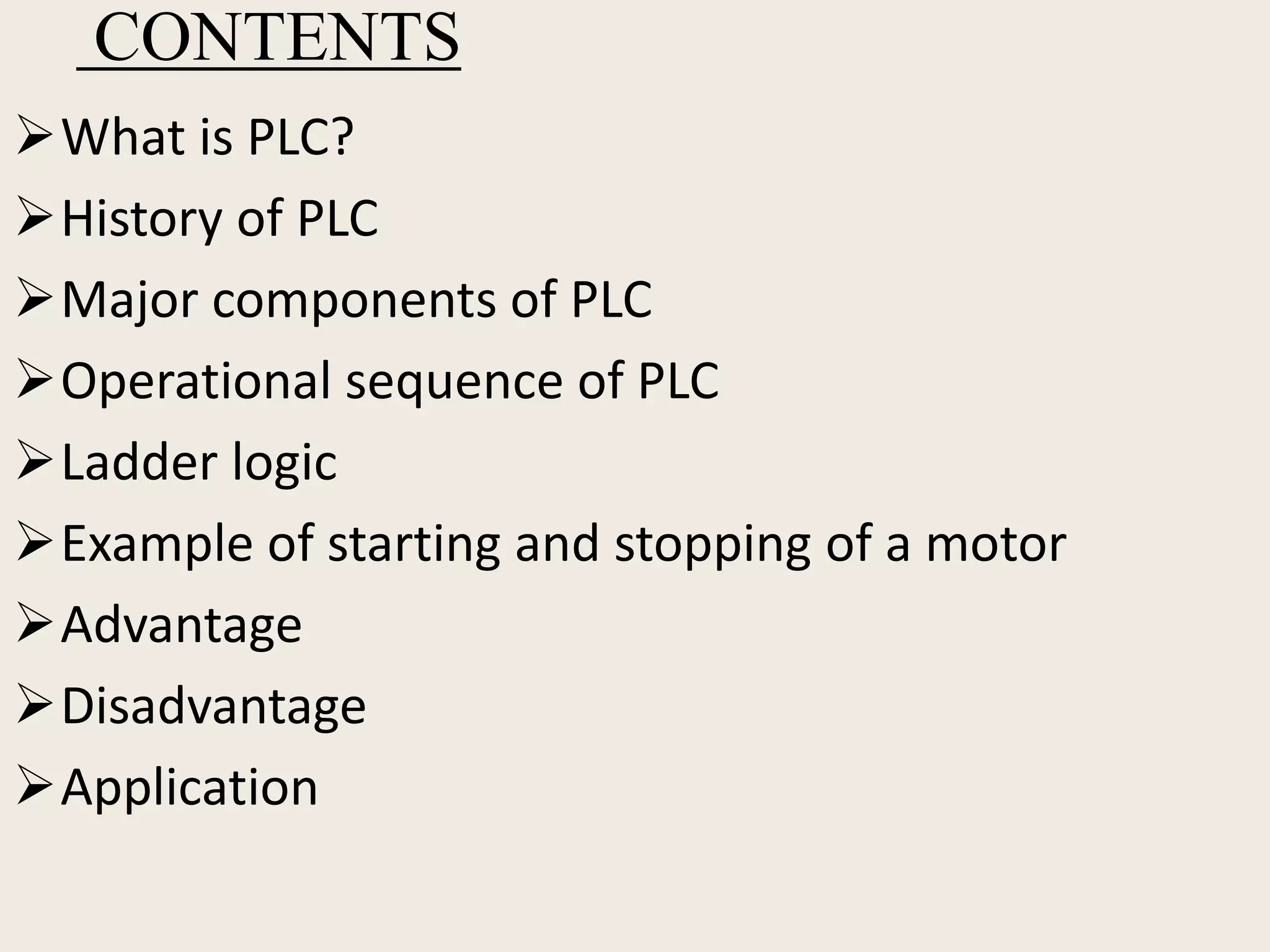 Ppt on plc | PPT