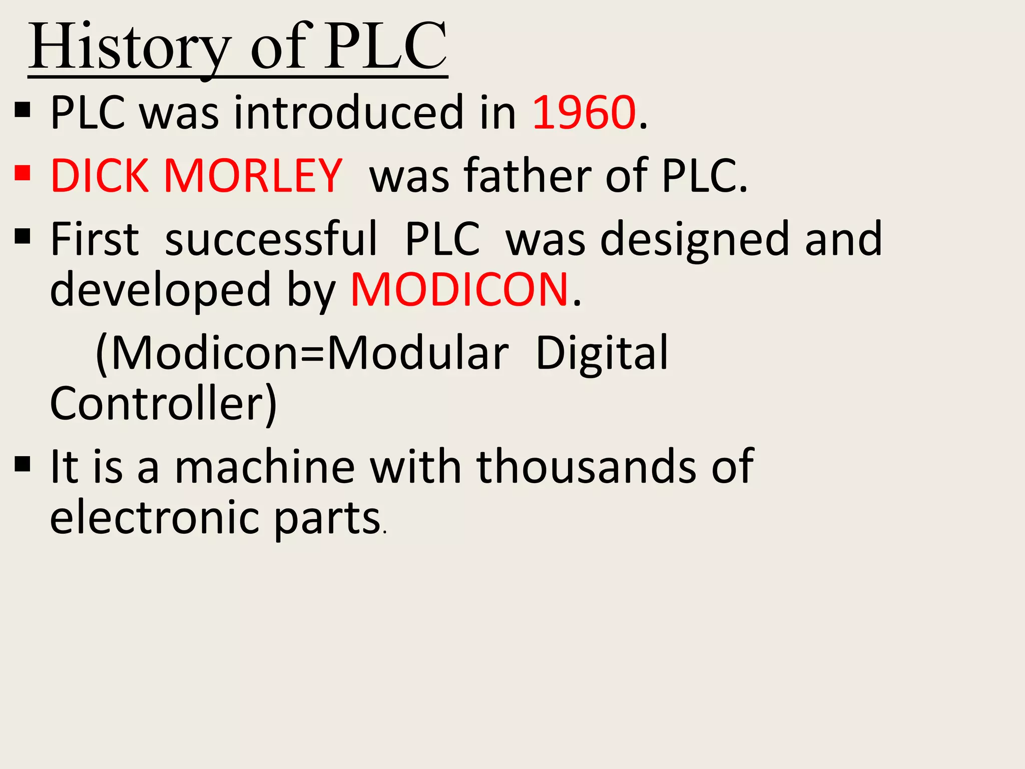 Ppt on plc | PPT