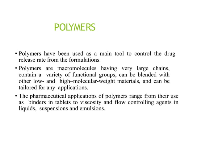 PPT ON POLYMERS.pptx | Chemistry | Science