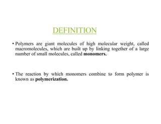 PPT ON POLYMERS.pptx | Chemistry | Science