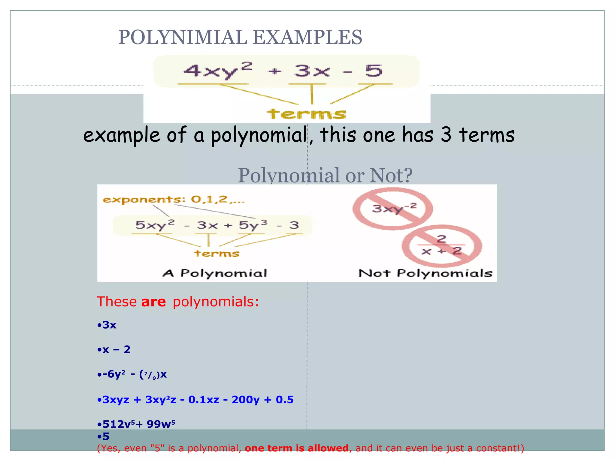 Ppt on polynomial | PPT