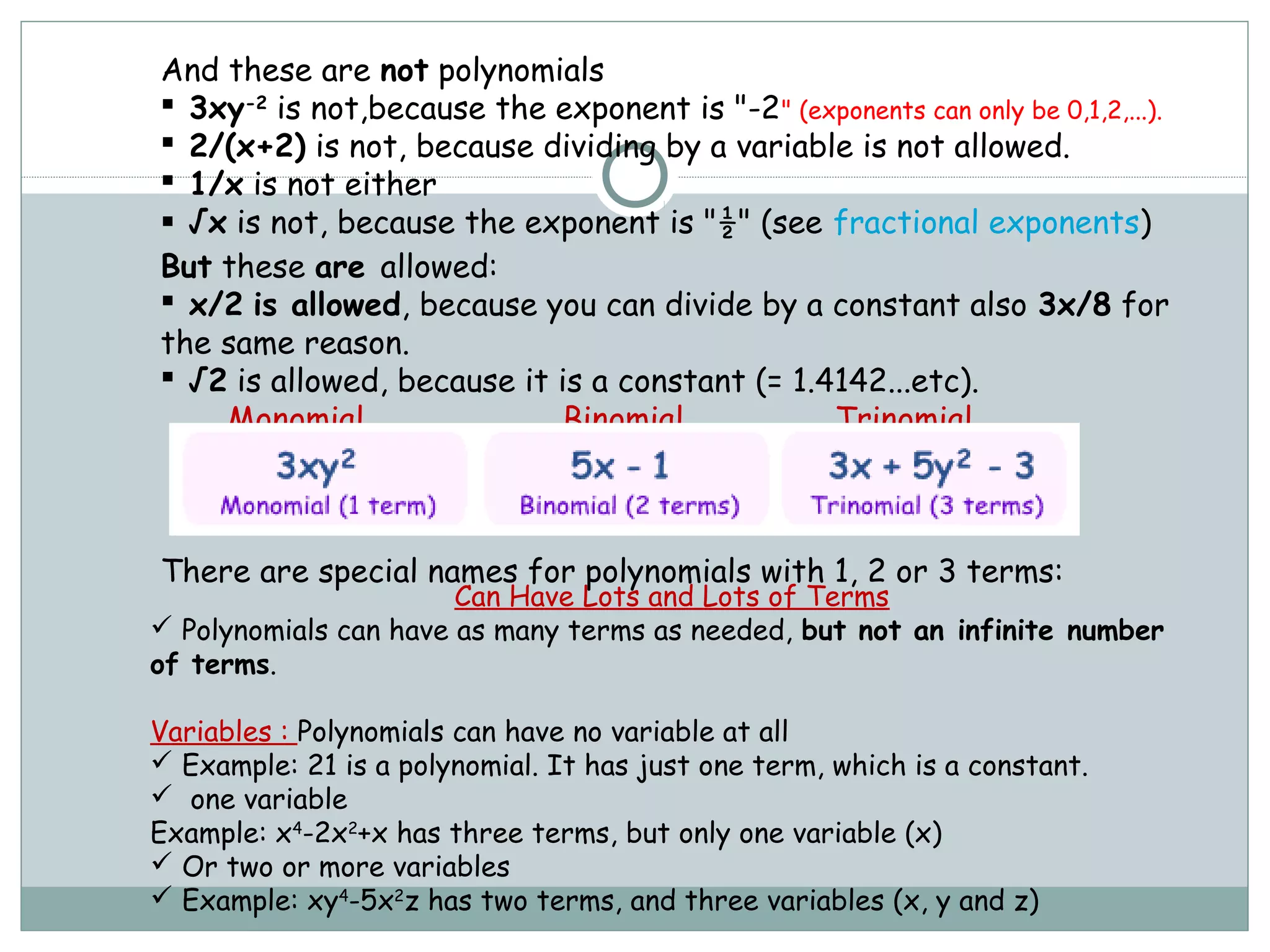 Ppt on polynomial | PPT